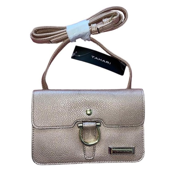 Tahari | Bags | Nwt Rose Gold Crossbody Bag Purse | Poshmark